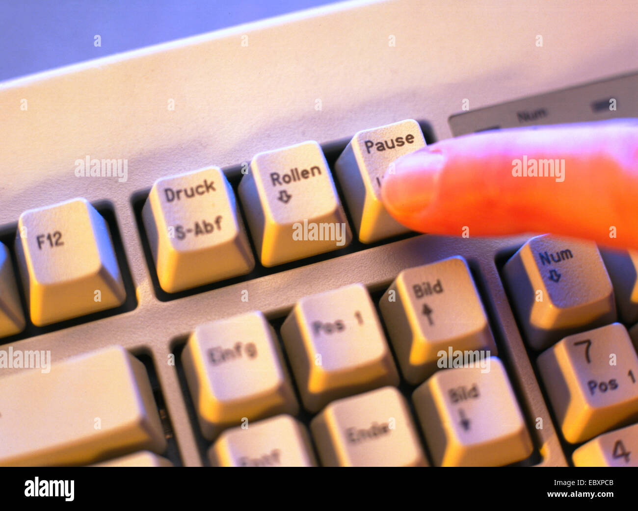 working on the computer Stock Photo - Alamy