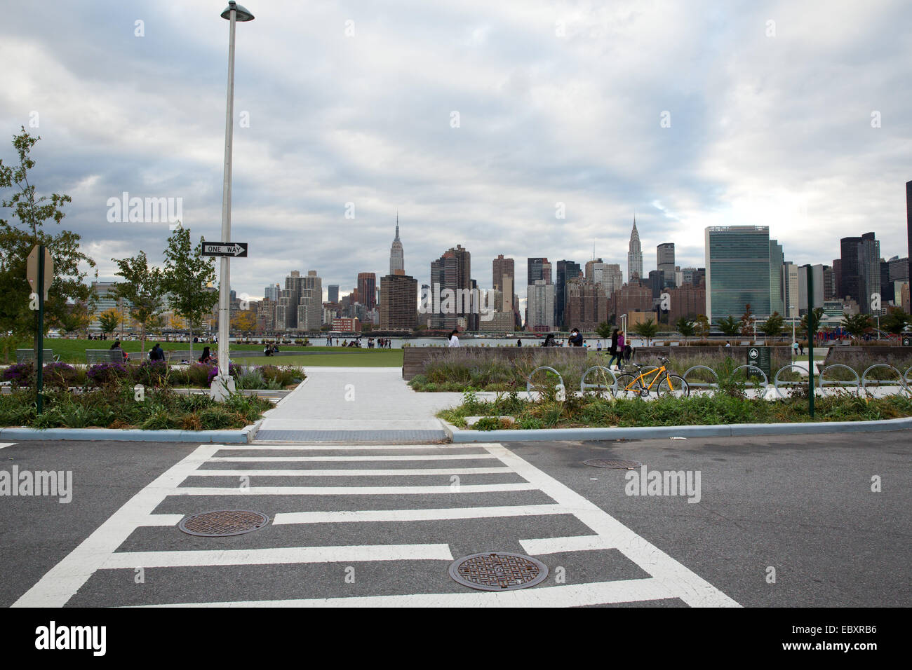 Hunter's Point South waterfront park, Long Island City, Queens, NY, USA ...