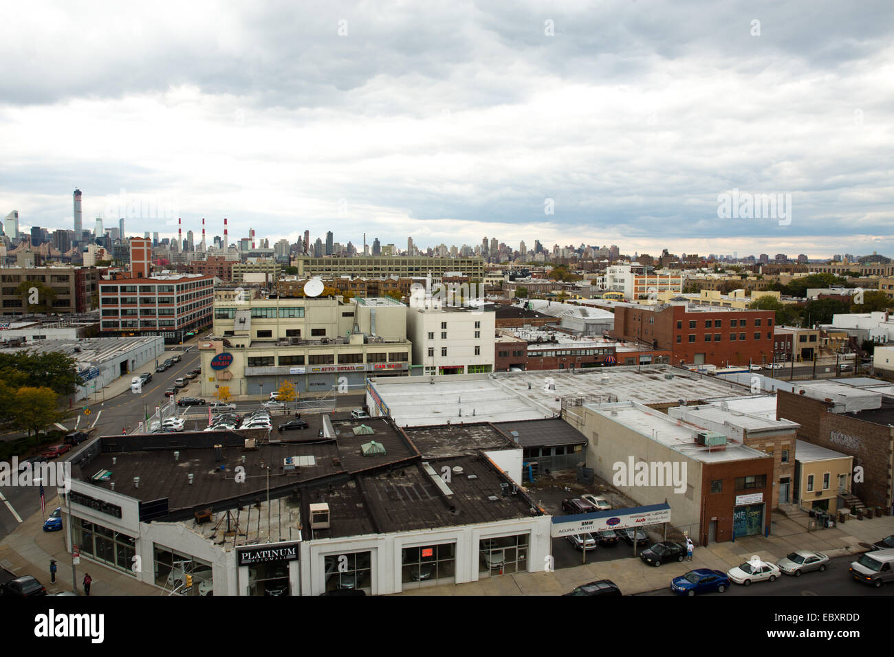 View over Astoria, Queens, NY, USA, Oct. 18, 2014 Stock Photo - Alamy