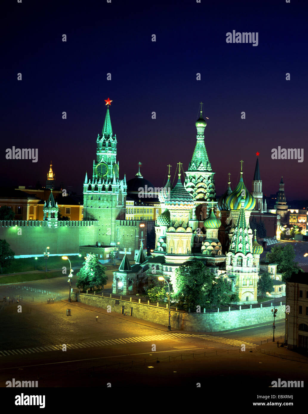 Moscow at night Stock Photo - Alamy