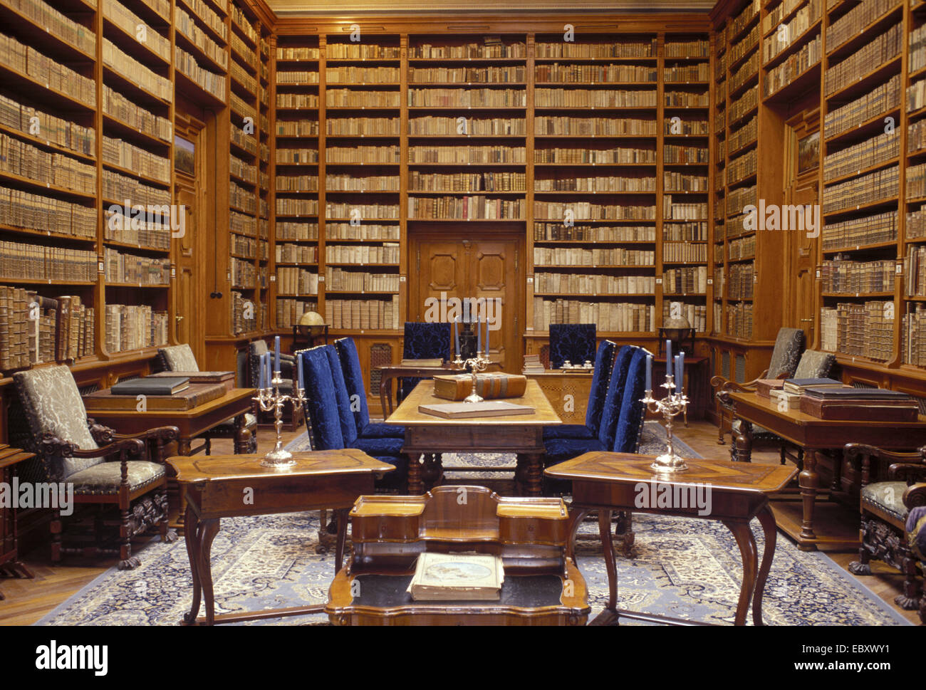 library in castle Betliar, Slovakia Stock Photo - Alamy