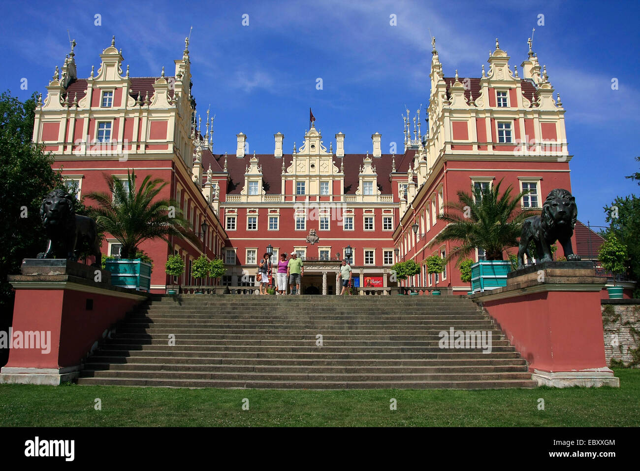 The Muskau Castle is a famous castle in Bad Muskau. Its location in the ...