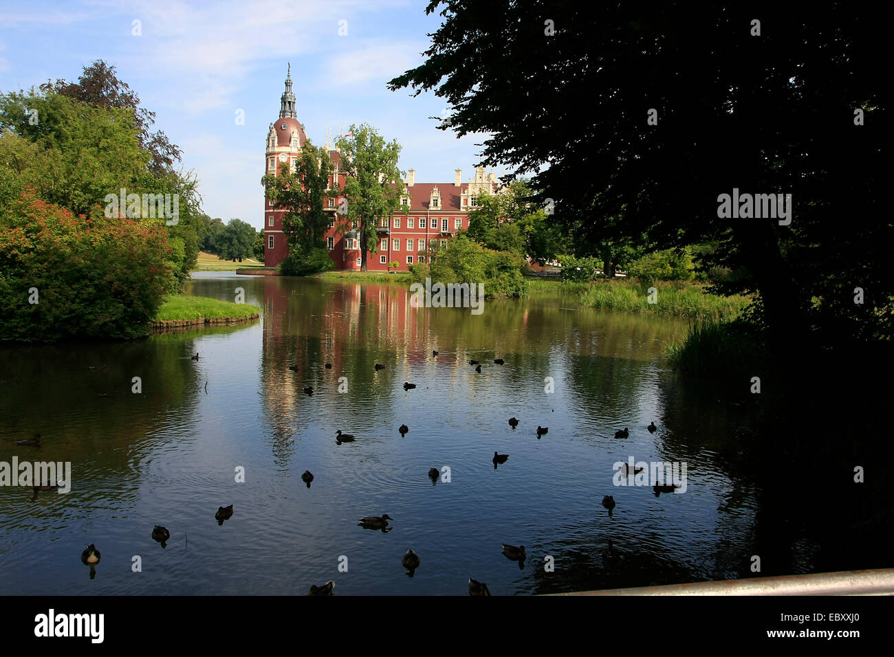The Muskau Castle is a famous castle in Bad Muskau. Its location in the ...