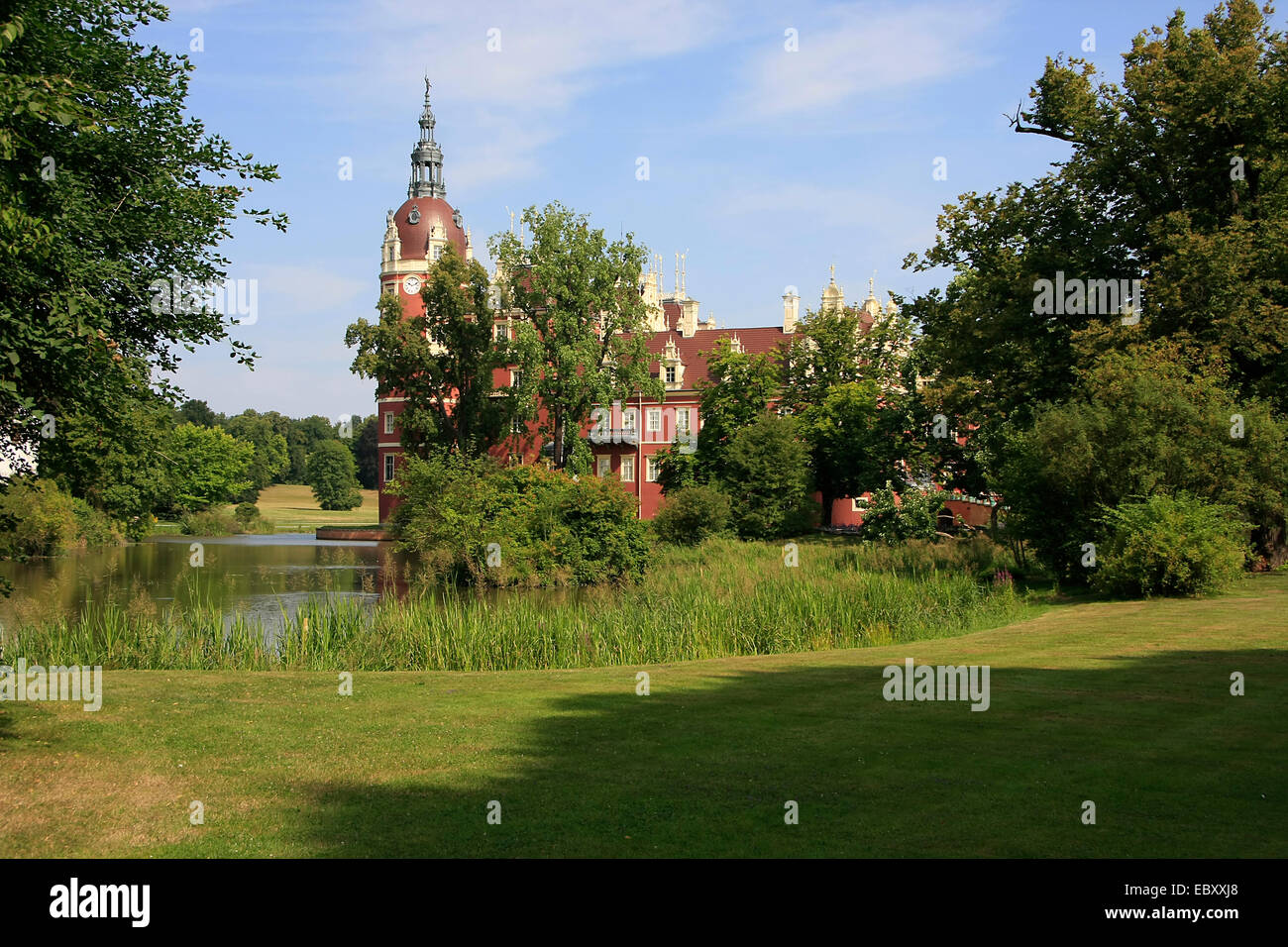 The Muskau Castle is a famous castle in Bad Muskau. Its location in the ...