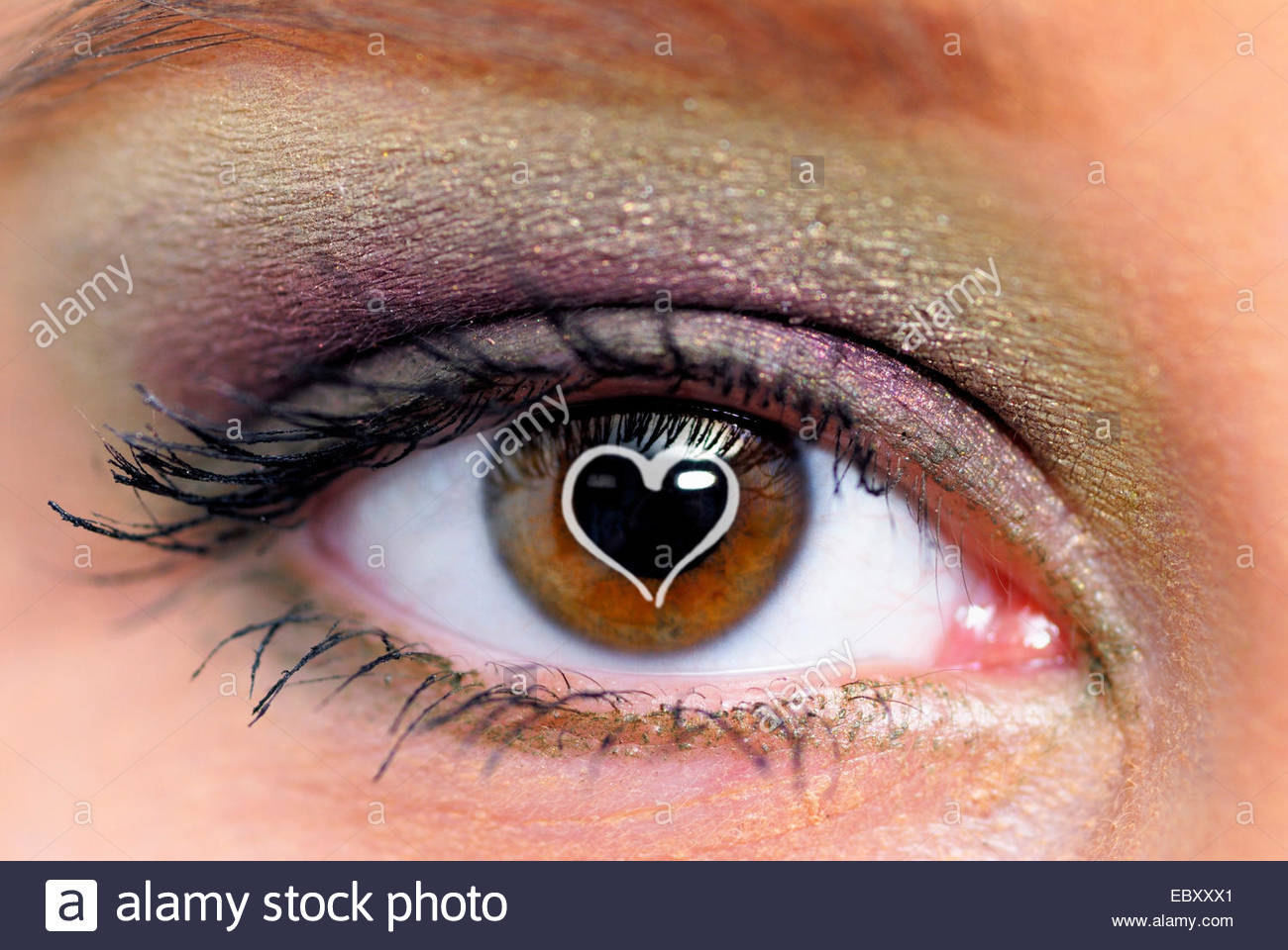 Heart On Face High Resolution Stock Photography and Images - Alamy