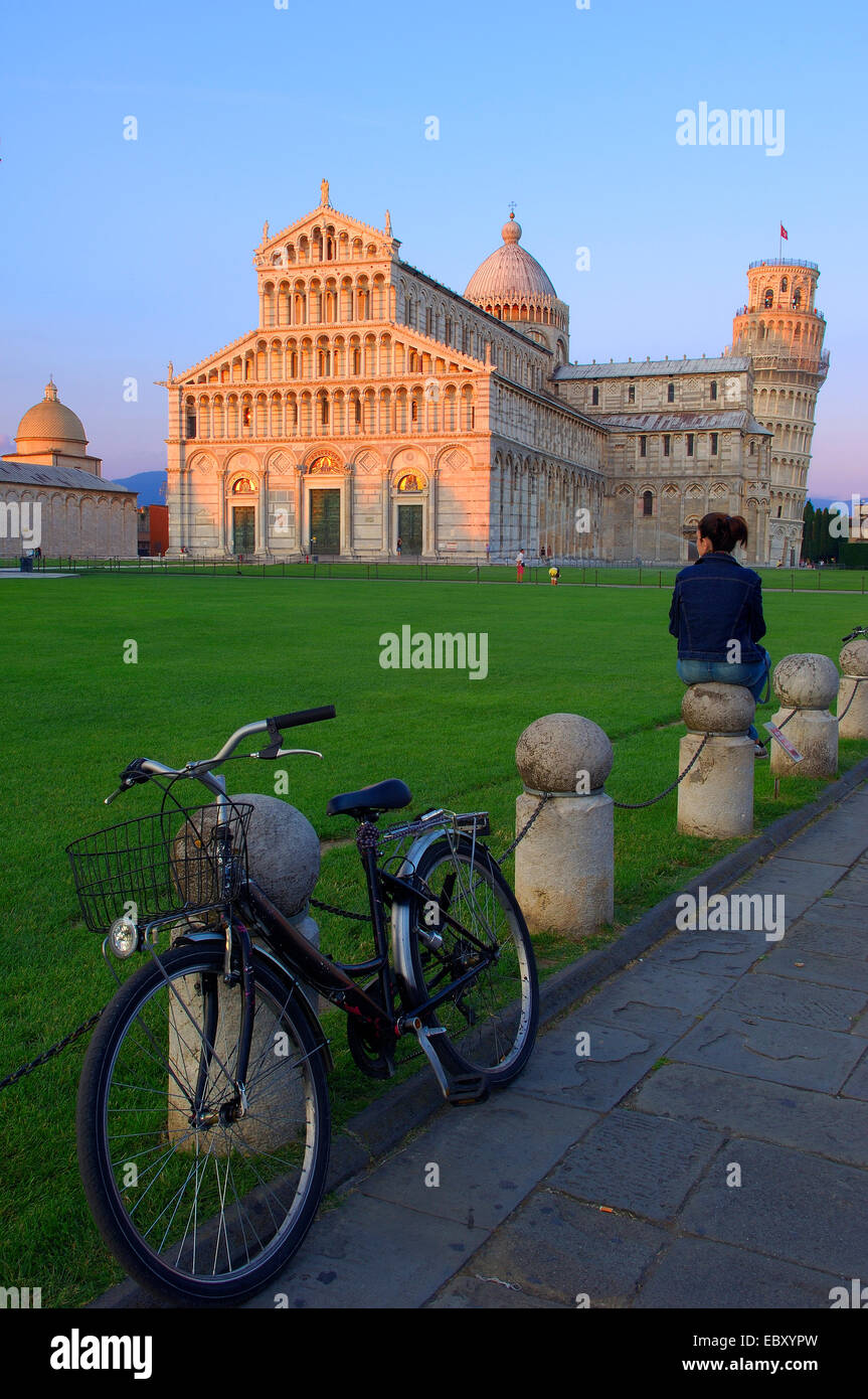 Cathedral, Duomo, in evening light, Piazza del Duomo, Cathedral Square ...