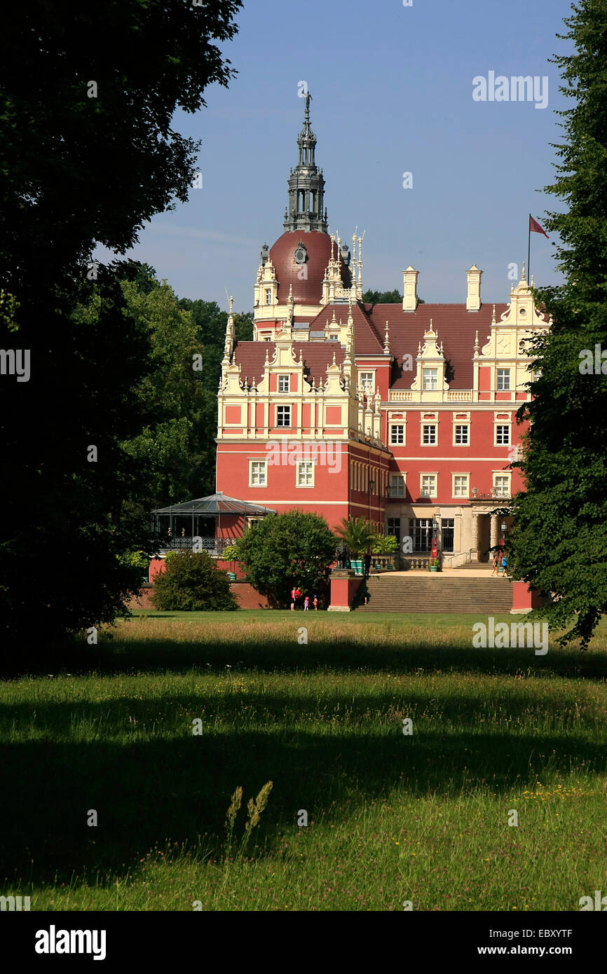 The Muskau Castle is a famous castle in Bad Muskau. Its location in the ...