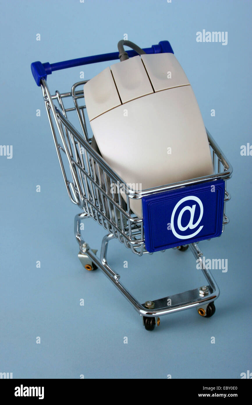 cart with a computer mouse Stock Photo - Alamy