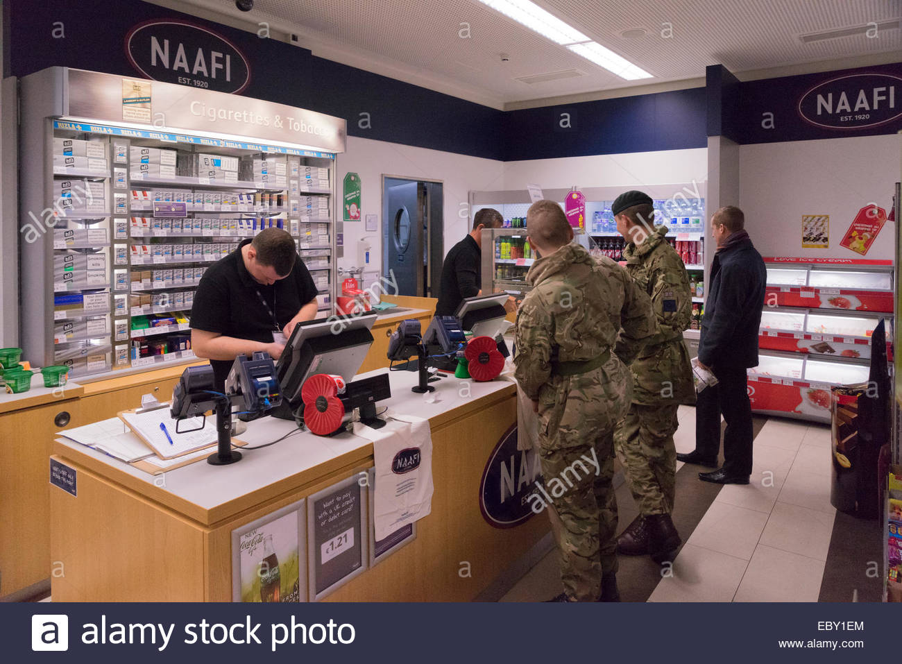 Naafi shop in Athlone barracks in Paderborn Sennelager Stock Photo ...