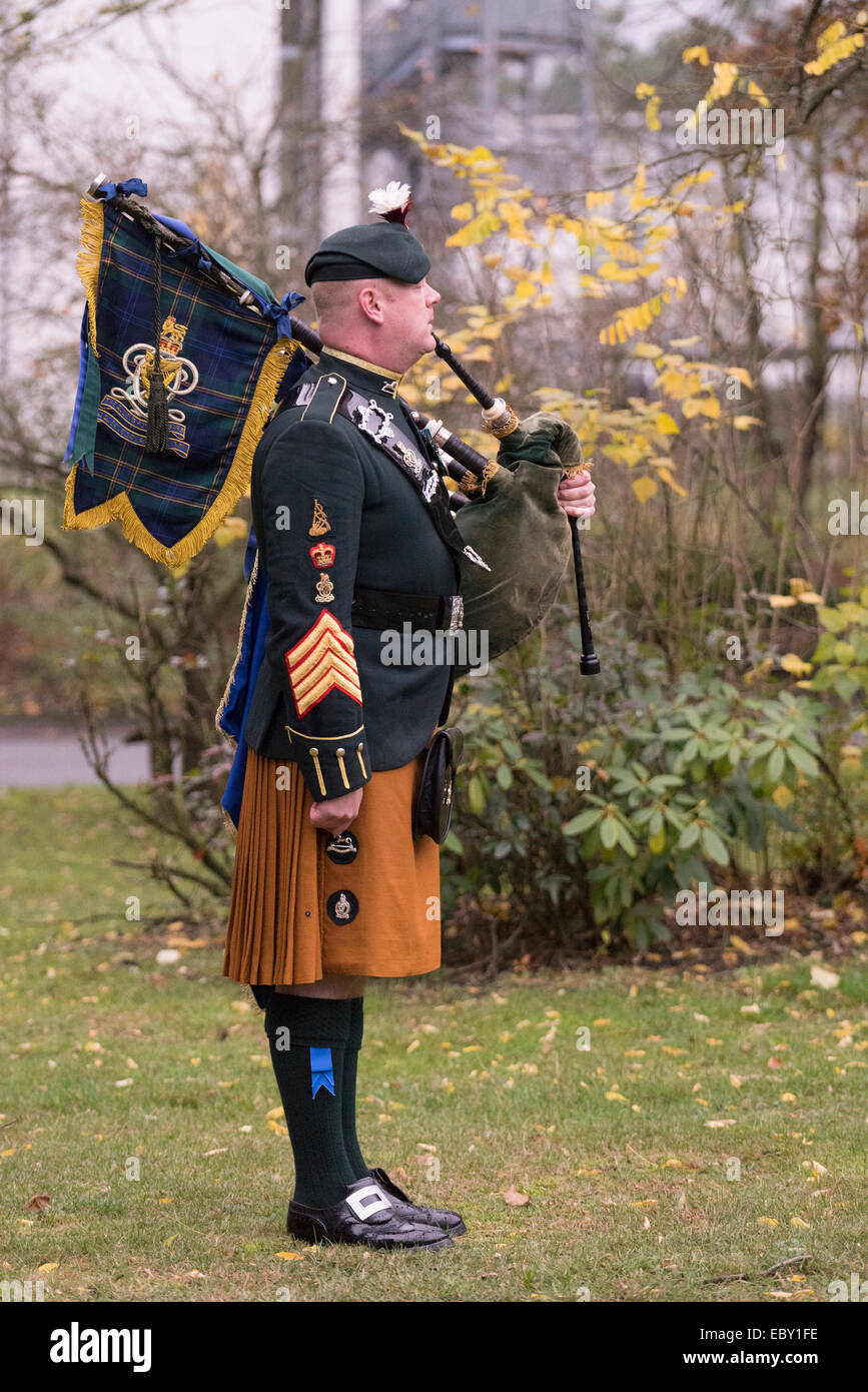 The Queen's Royal Hussars: Pipe Major Nicholas Colwell in Athlone ...
