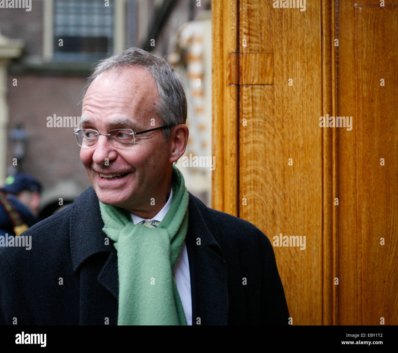 Henk Kamp, minister of econmic affairs arrieves at the Ministry of ...