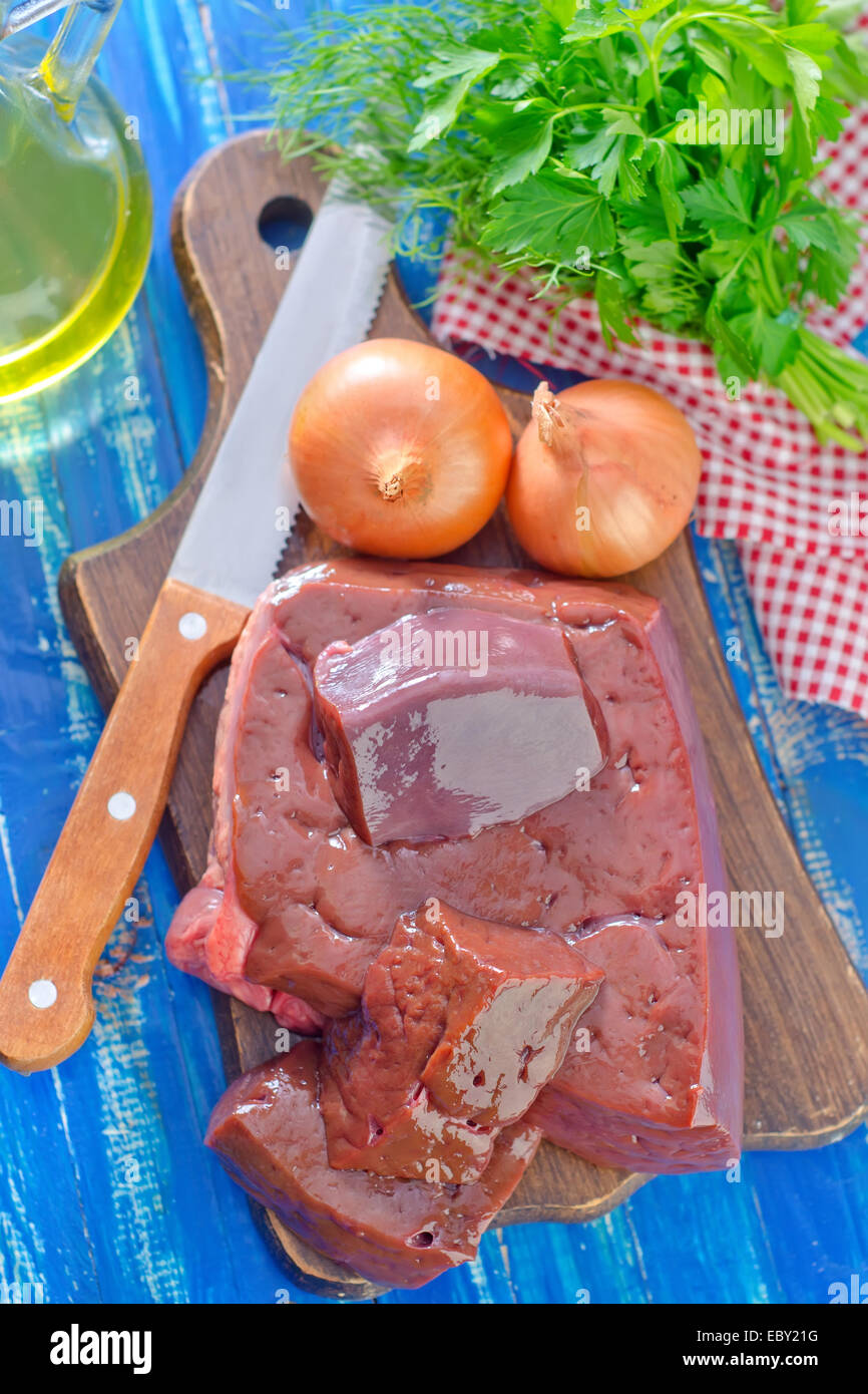 Raw meat lamb liver hi-res stock photography and images - Alamy