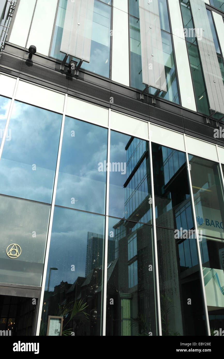 Sunny portrait Alchemist Bar below upper floor glass wall with heat ...