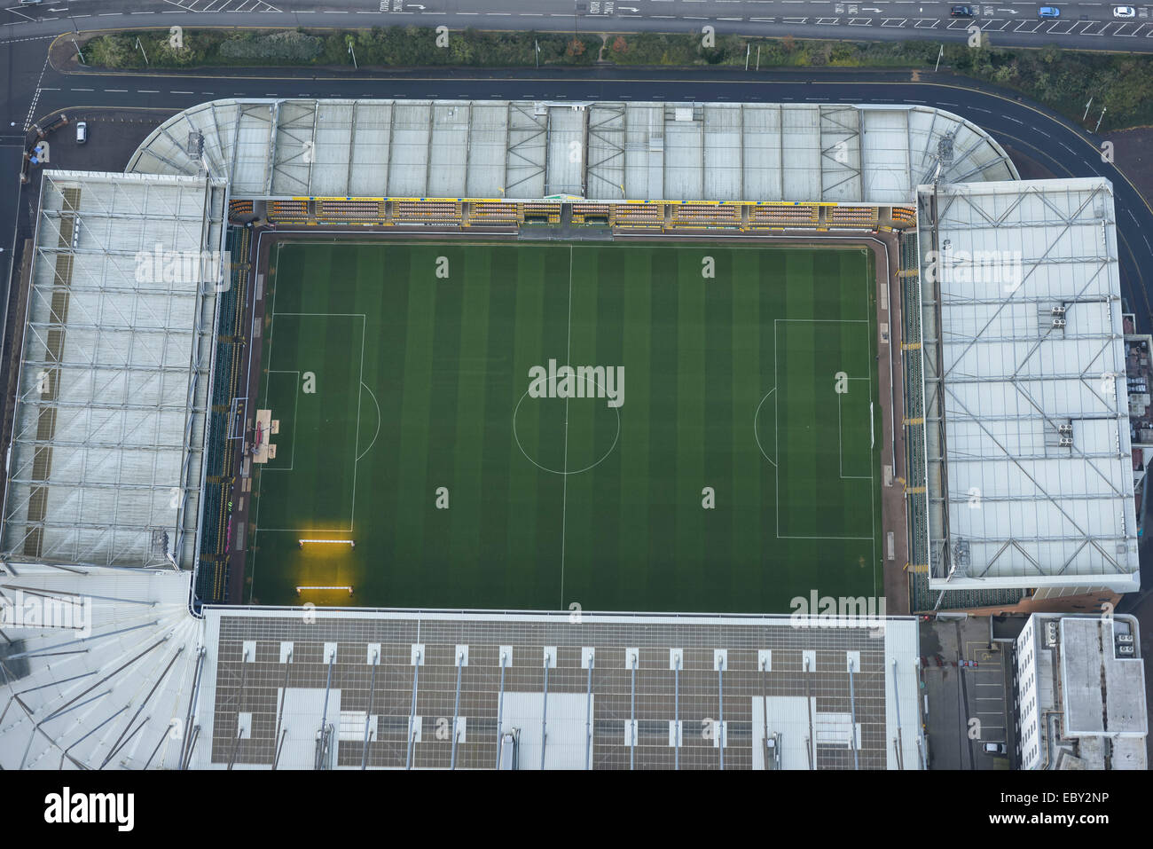 An aerial view of Carrow Road football stadium, home of Norwich City ...