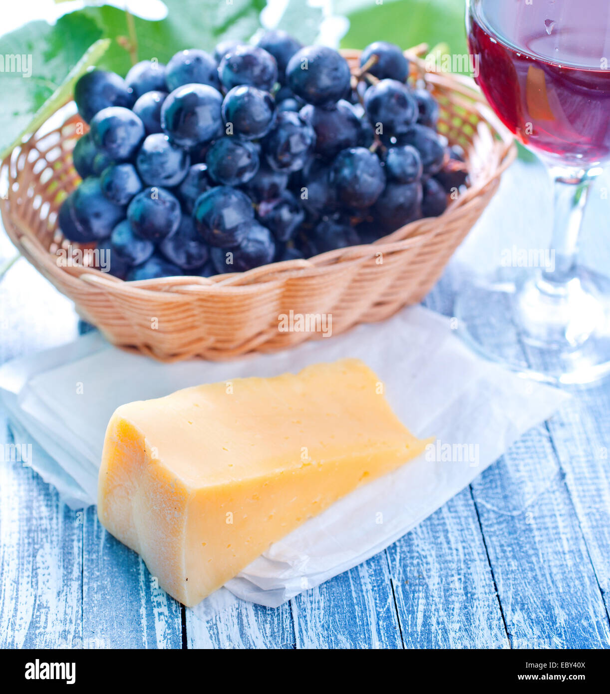 cheese and grape Stock Photo - Alamy