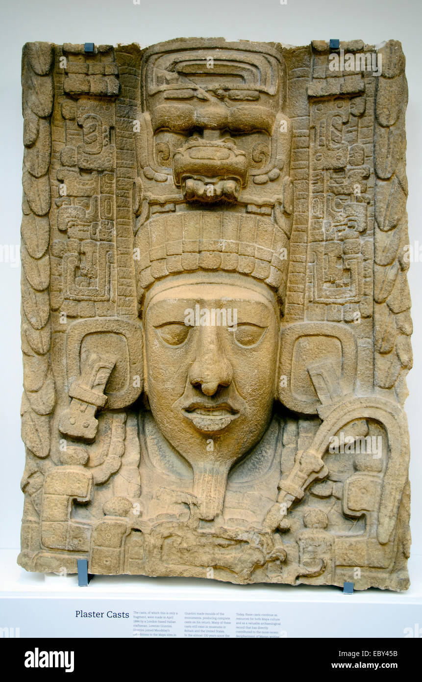 Plaster casts of a Maya relief by Lorenzo Giuntini in 1884 Museum of ...