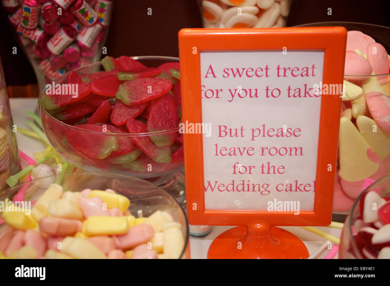 Sweet Buffet Sign Stock Photo - Alamy