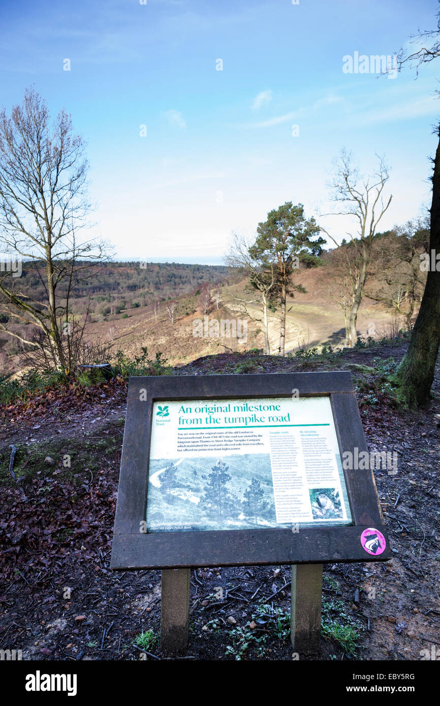 Notice describing the original milestone on the old turnpike road ...