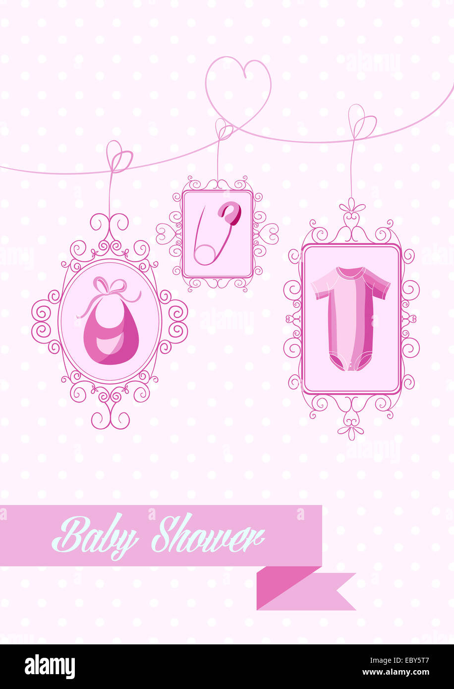Pink Baby Background Vector