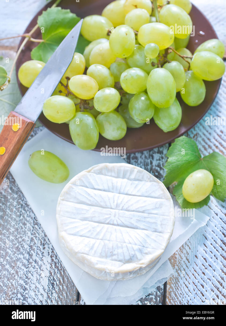 cheese and grape Stock Photo - Alamy