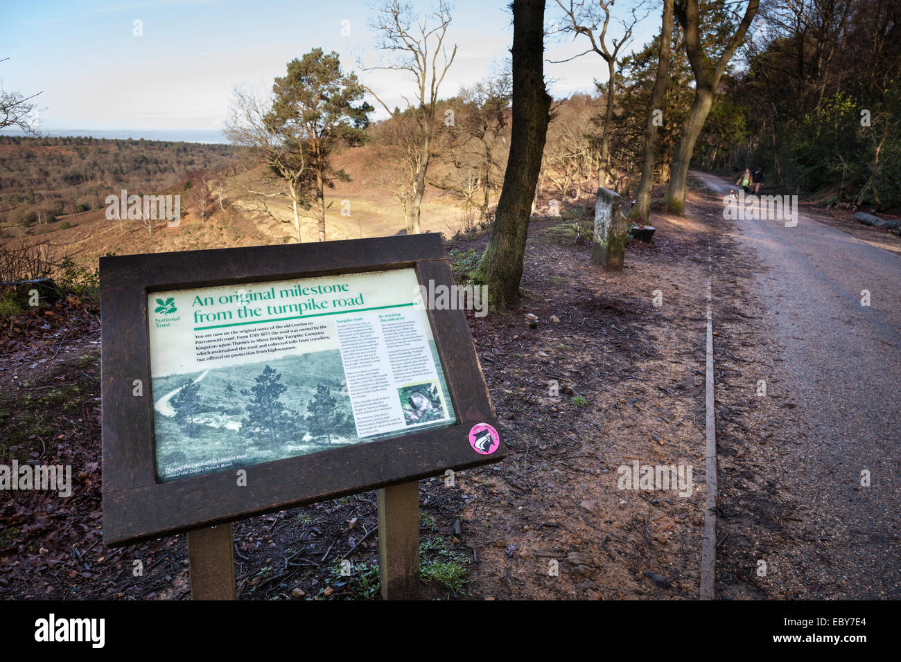 Notice describing the original milestone on the old turnpike road ...