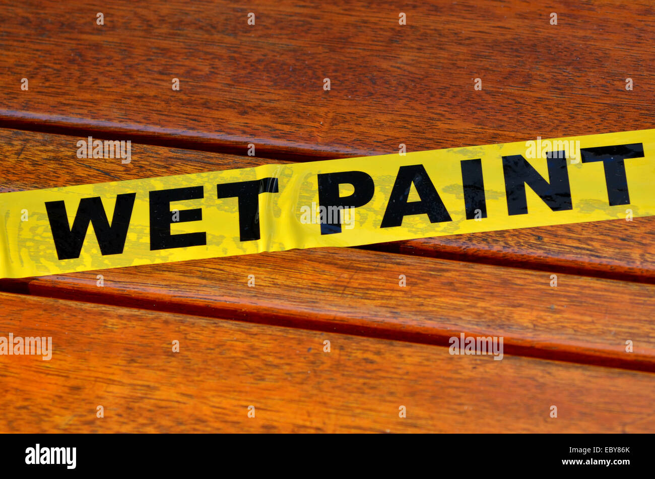 Wet Paint Warning Sign High Resolution Stock Photography and Images - Alamy