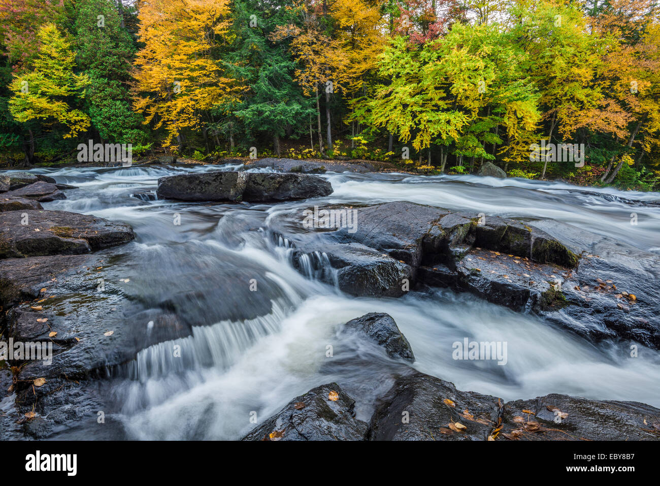 Buttermilk Falls on Raquette River near Long Lake, Hamilton Co., NY ...