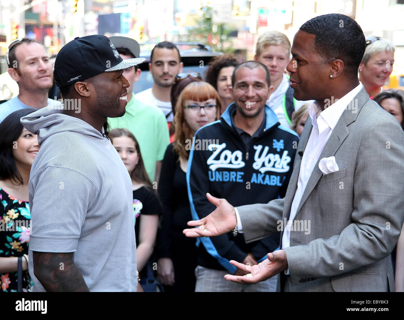 50 Cent promotes his new album 'Animal Ambition' during an interview on ...