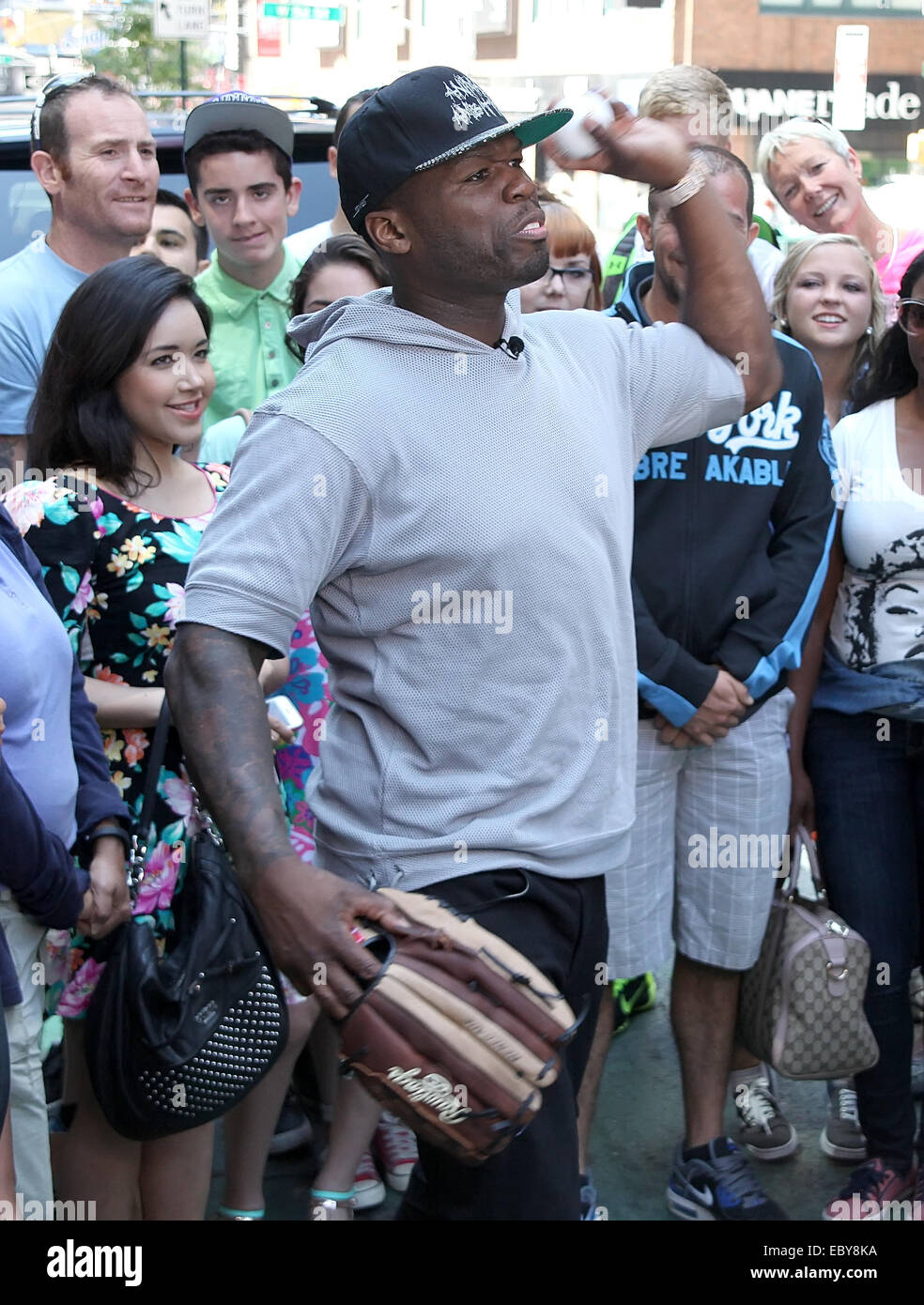 50 Cent promotes his new album 'Animal Ambition' during an interview on ...