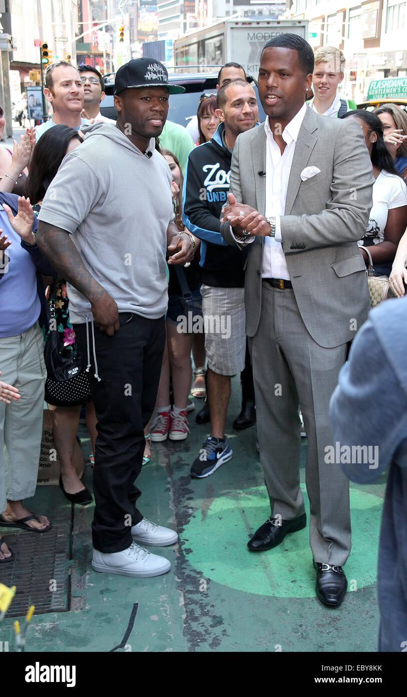50 Cent promotes his new album 'Animal Ambition' during an interview on ...