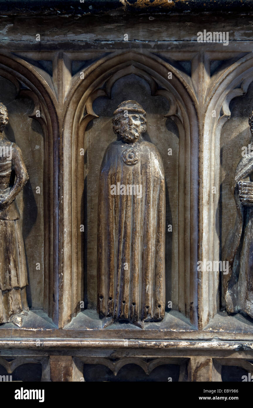 Thomas Beauchamp tomb detail, St. Mary`s Church, Warwick, Warwickshire ...