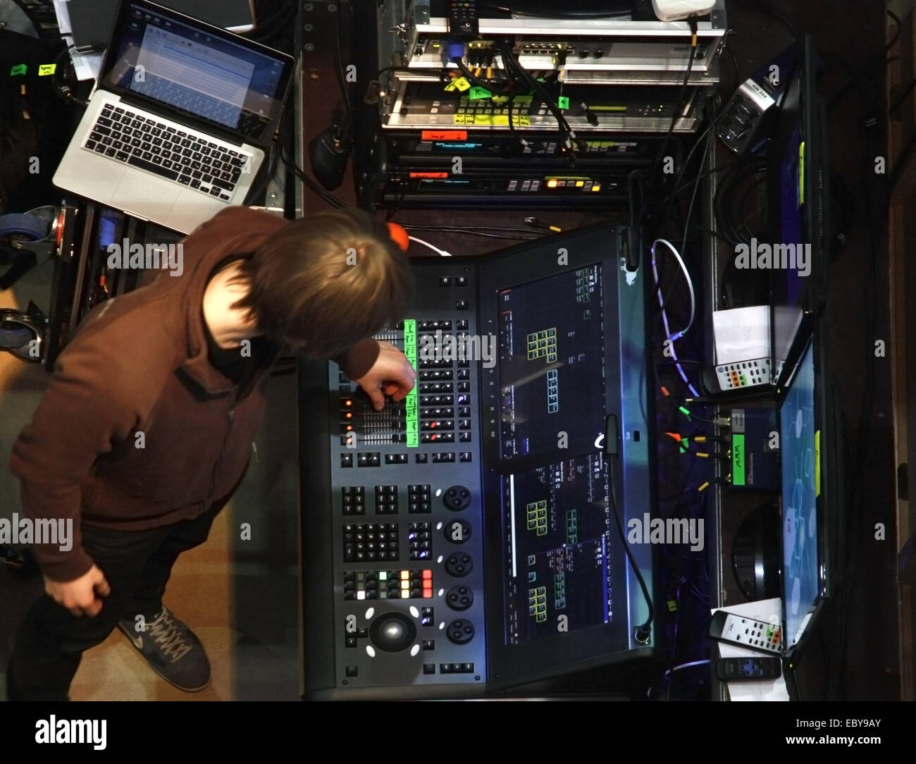 IT engineer working on control panel Stock Photo - Alamy