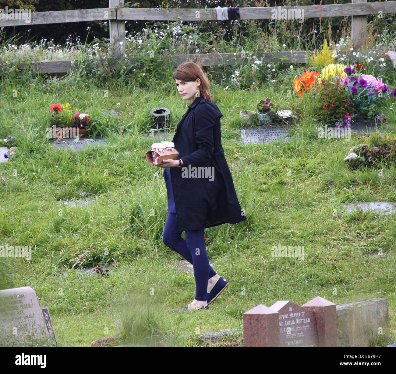 Actress Jodie Whittaker seen filming scenes for the upcoming second ...