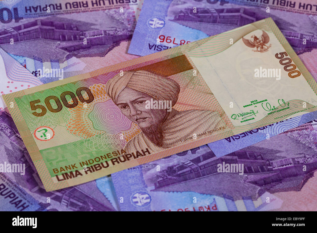 Different rupiah banknotes from Indonesia Stock Photo - Alamy