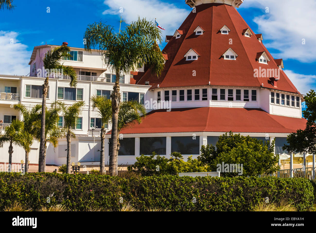 hotel del coronado on coronado island in san diego bay Stock Photo - Alamy
