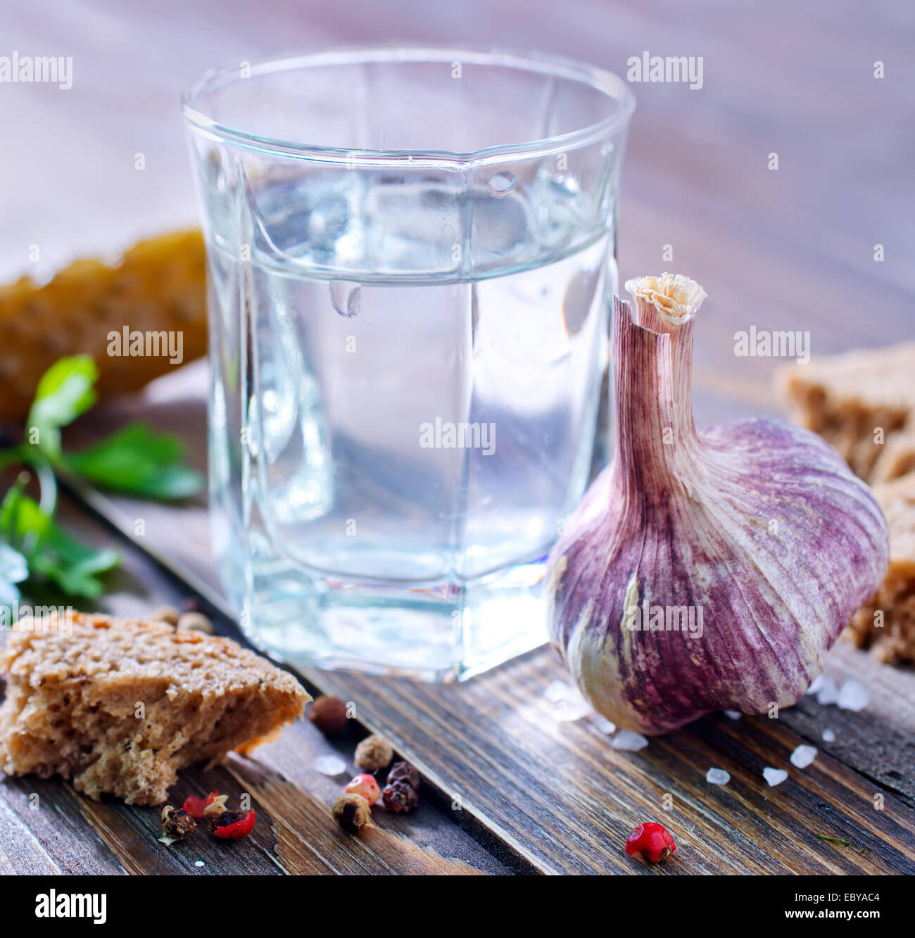 Snack vodka garlic pickled hi-res stock photography and images - Alamy