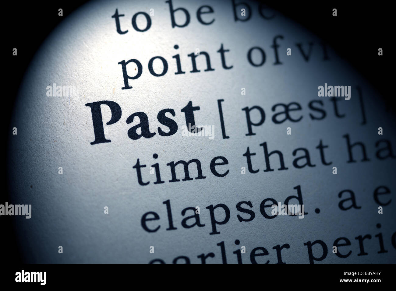 Past text hi-res stock photography and images - Alamy