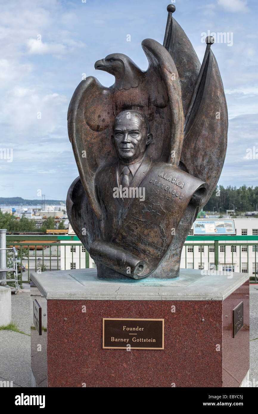 A bust of President Dwight D. Eisenhower as part of the Eisenhower ...