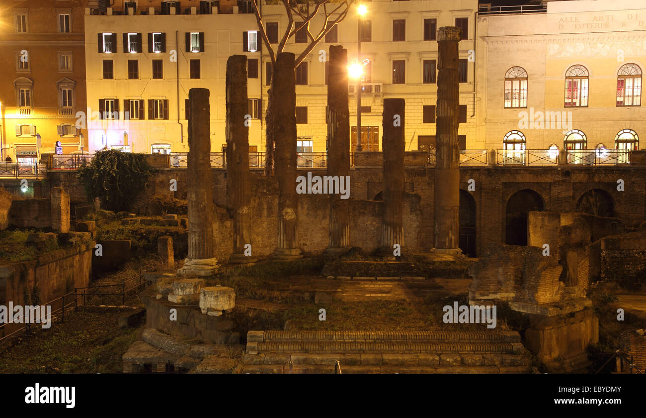 area sacra Roman ancient ruins in Largo di Torre Argentina square by ...