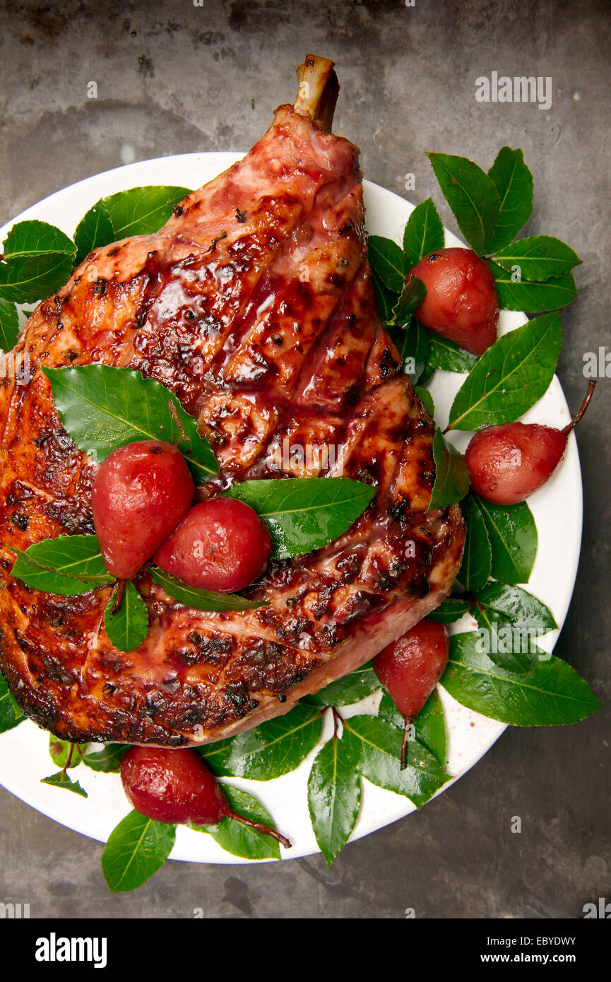 Cooked ham hock Stock Photo - Alamy