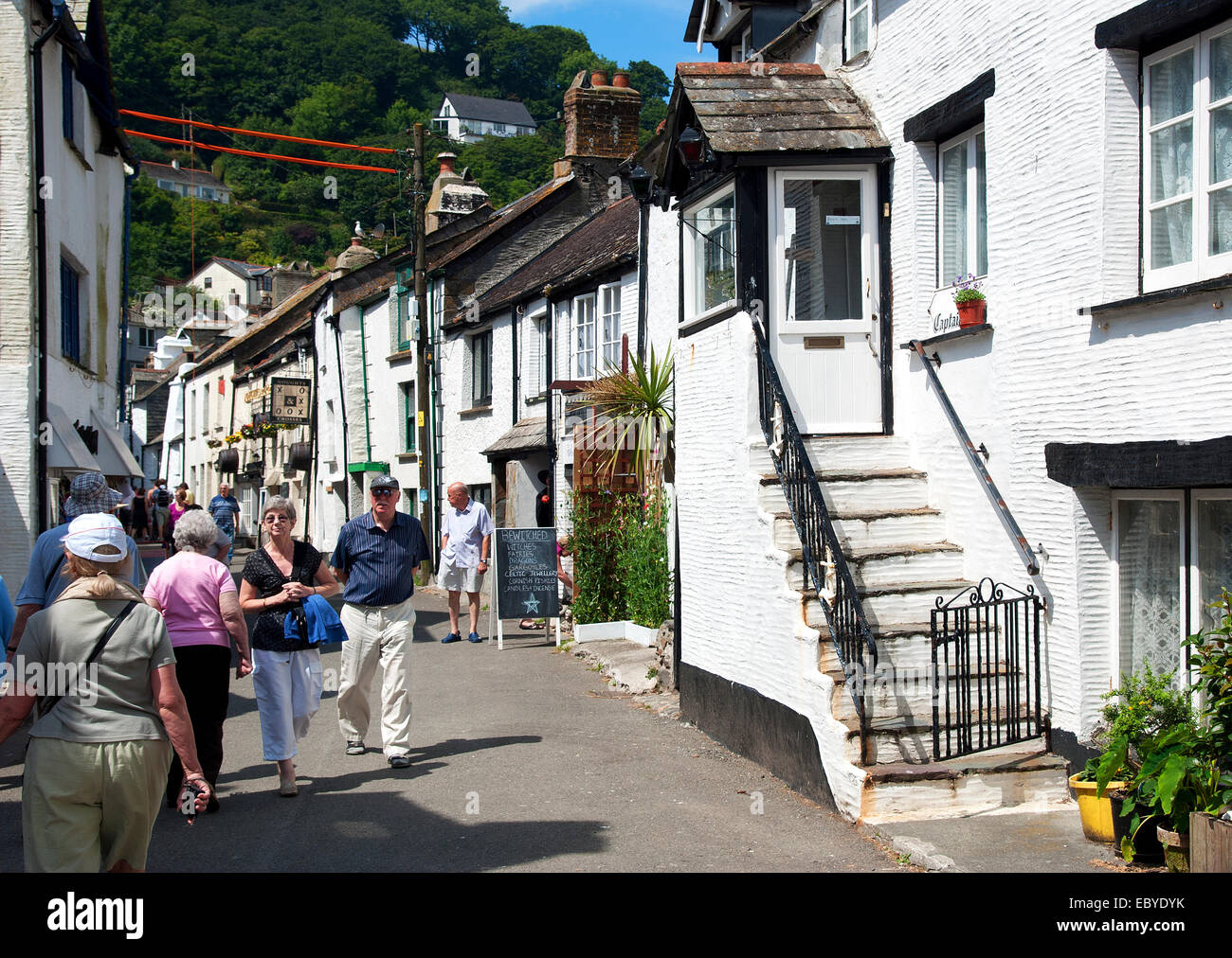 The pretty coastal village of Polperro in Cornwall, Uk Stock Photo - Alamy