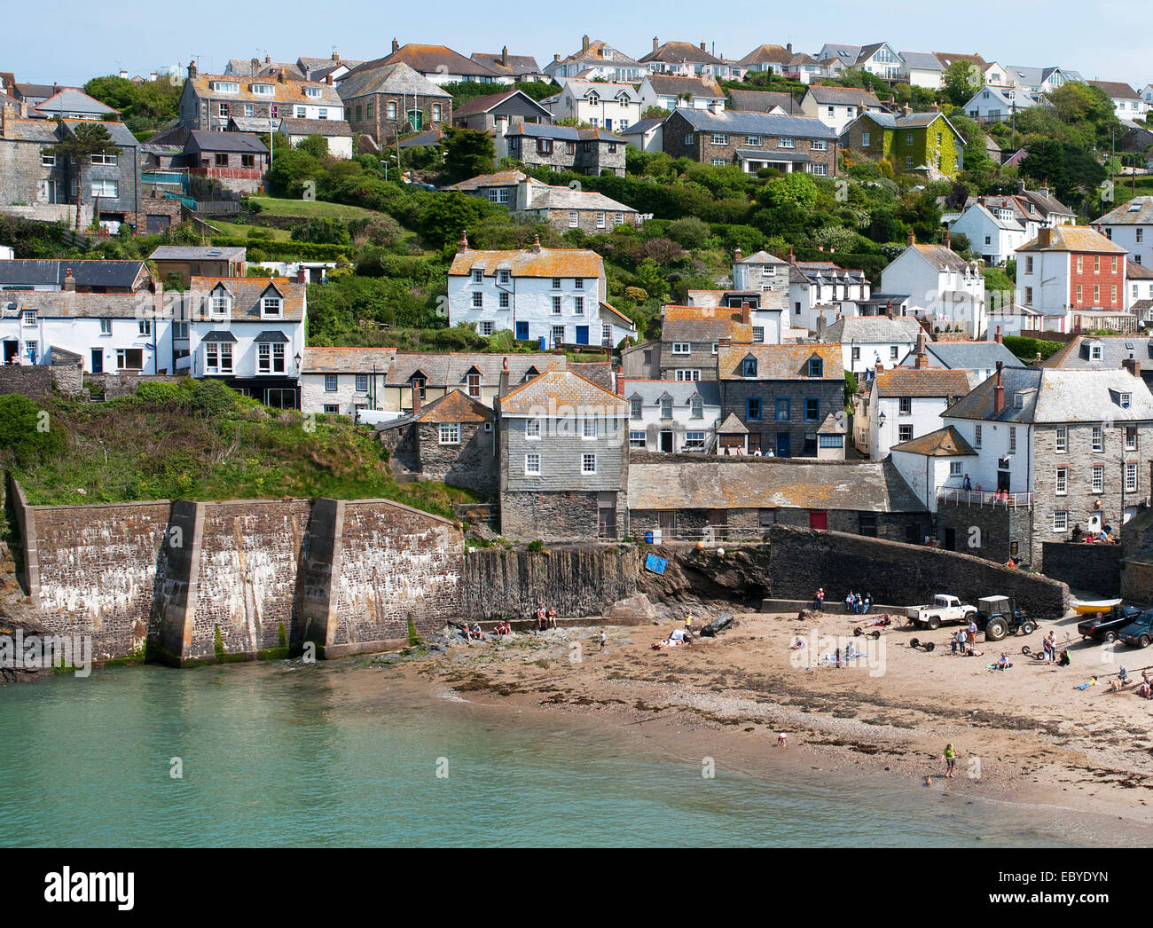 The coastal village of Pot Isaac in North Cornwall, UK Stock Photo - Alamy