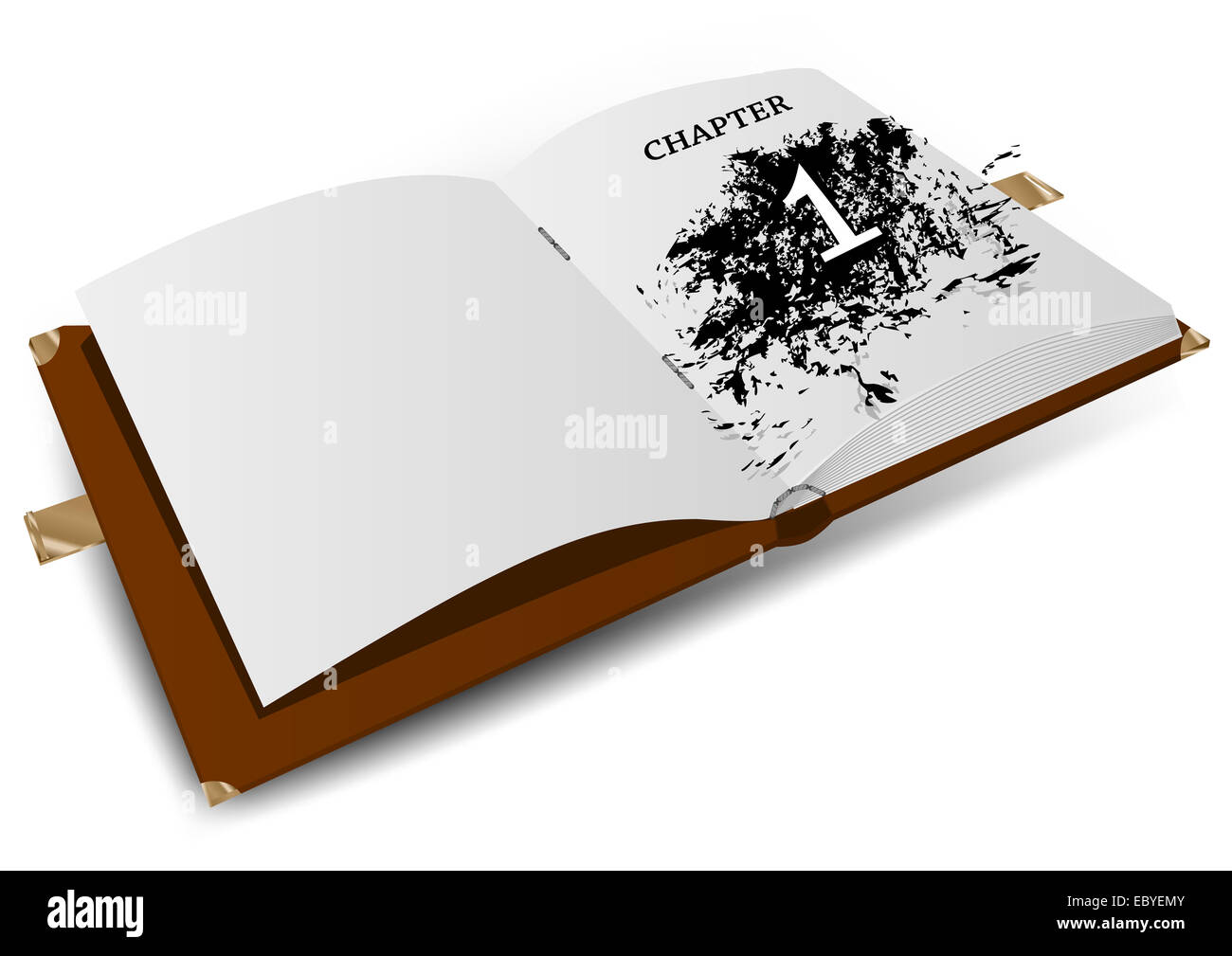 Open book chapter Cut Out Stock Images & Pictures - Alamy