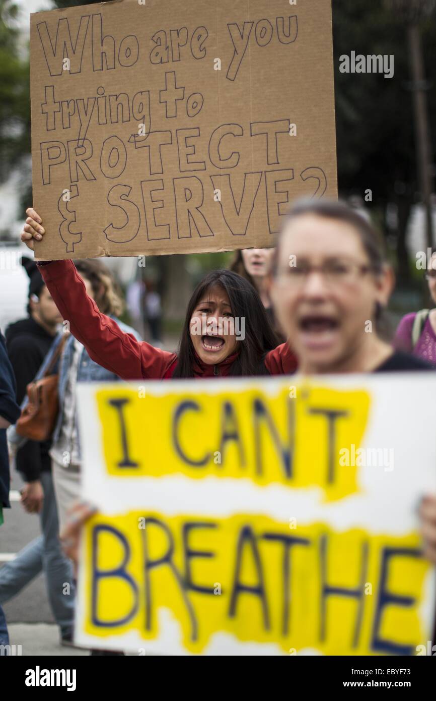 Los Angeles, California, USA. 5th Dec, 2014. Members of Stop Mass ...
