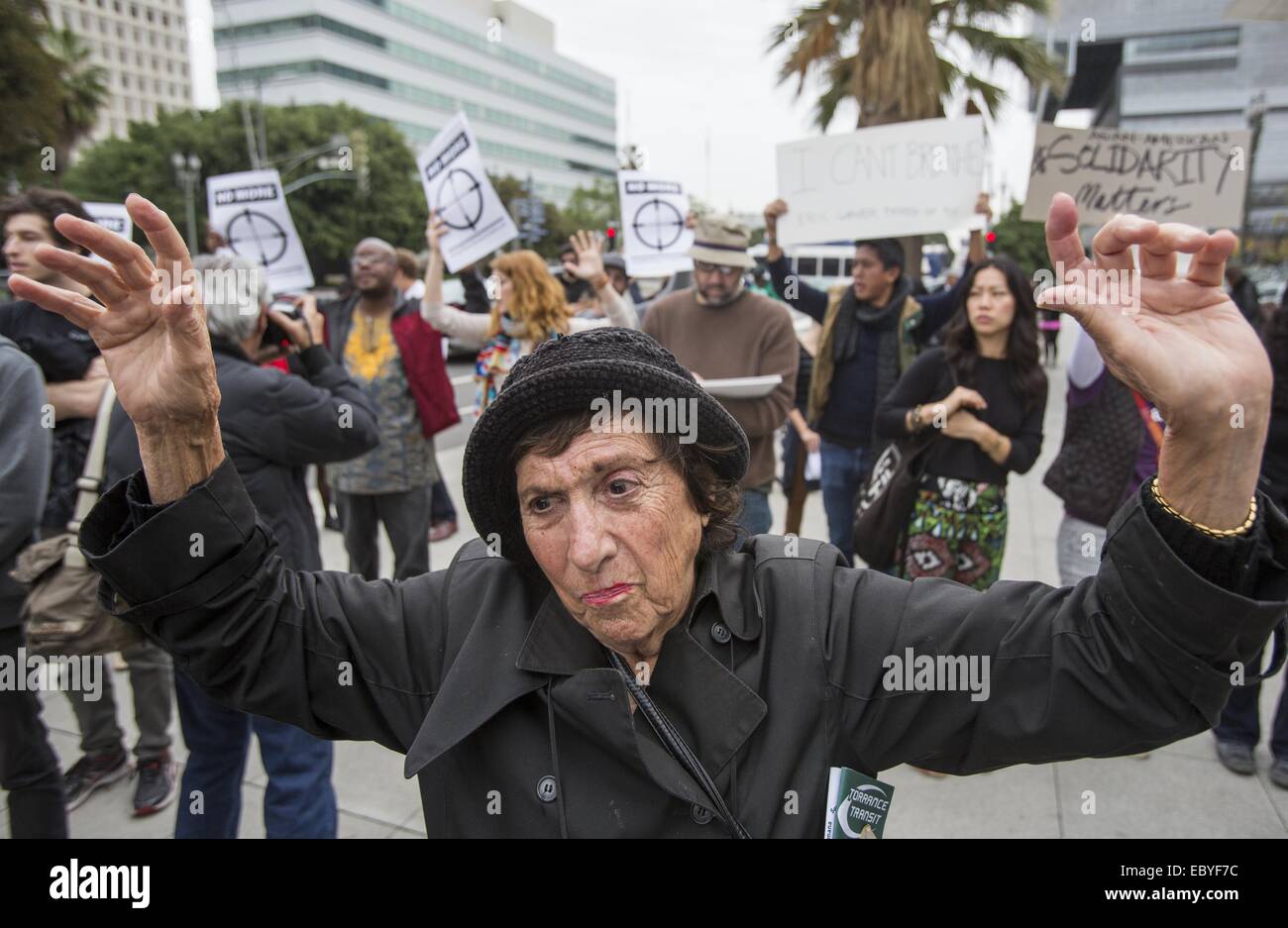Los Angeles, California, USA. 5th Dec, 2014. Marge Buckley of Torrance ...
