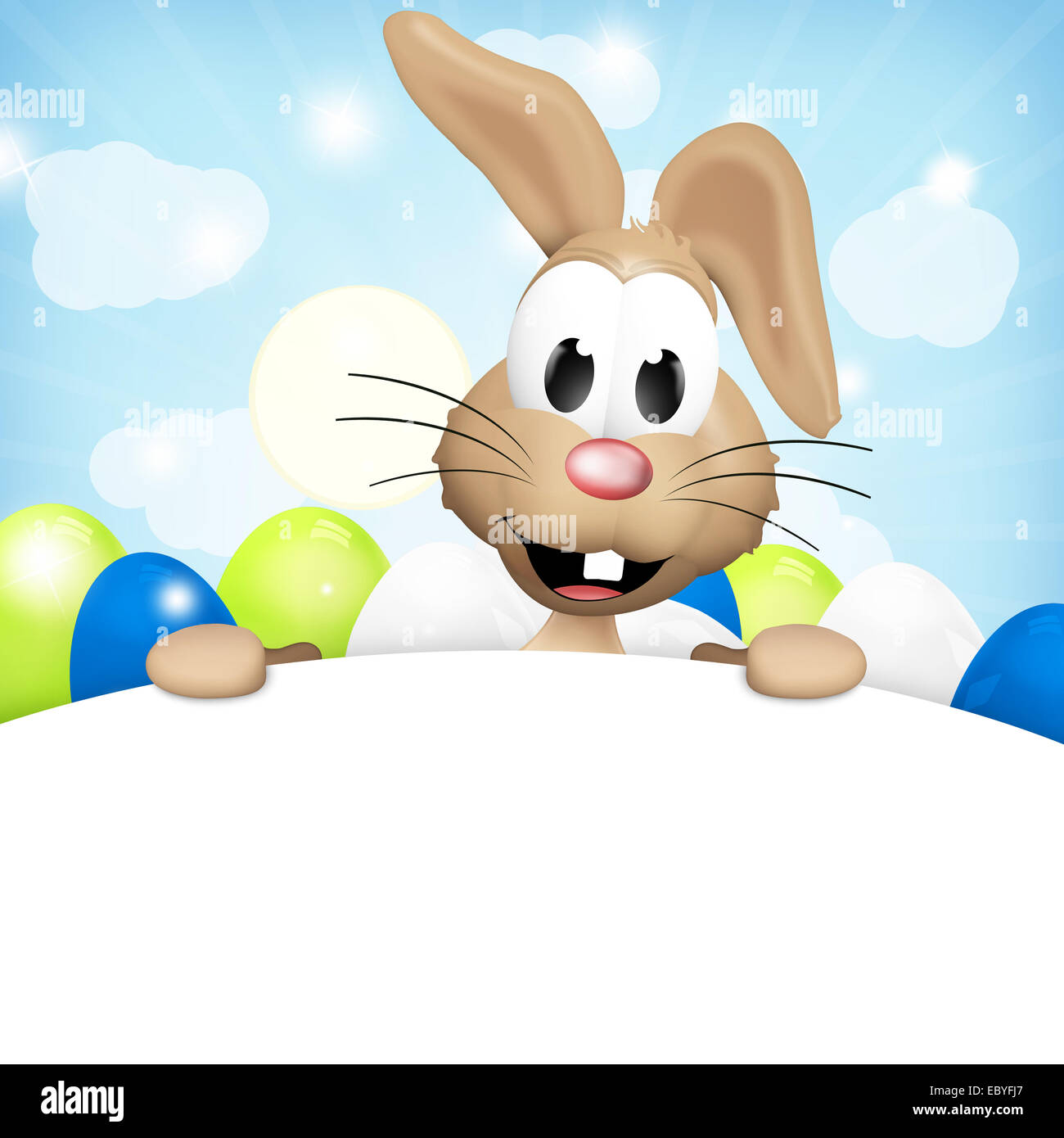 Cartoon cute easter face bunny hi-res stock photography and images - Alamy