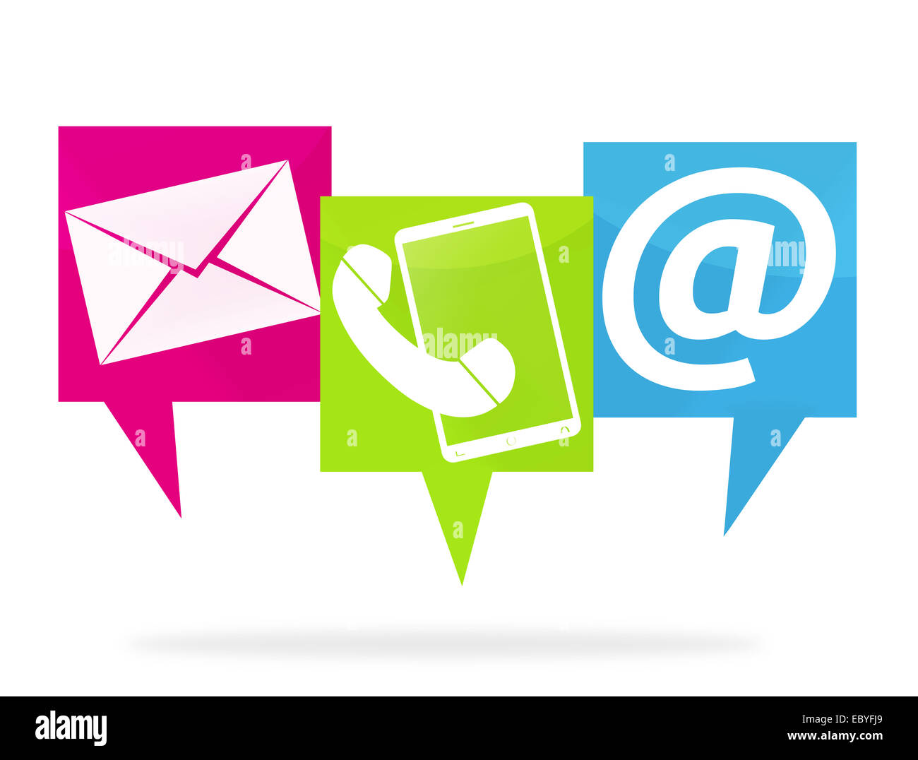 Contact us using email Cut Out Stock Images & Pictures - Alamy