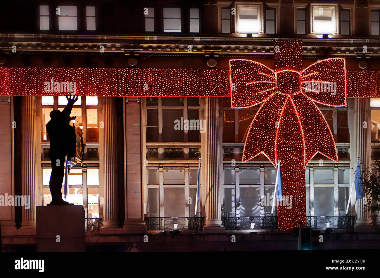 Clerys department Store decorated for the Christmas Festive Season ...