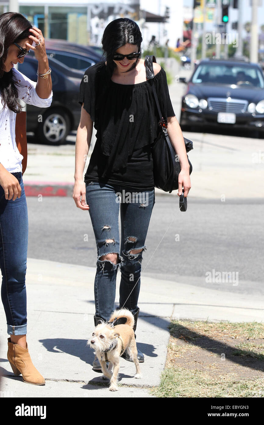Krysten Ritter, her dog and friends at M Cafe on Melrose Featuring ...