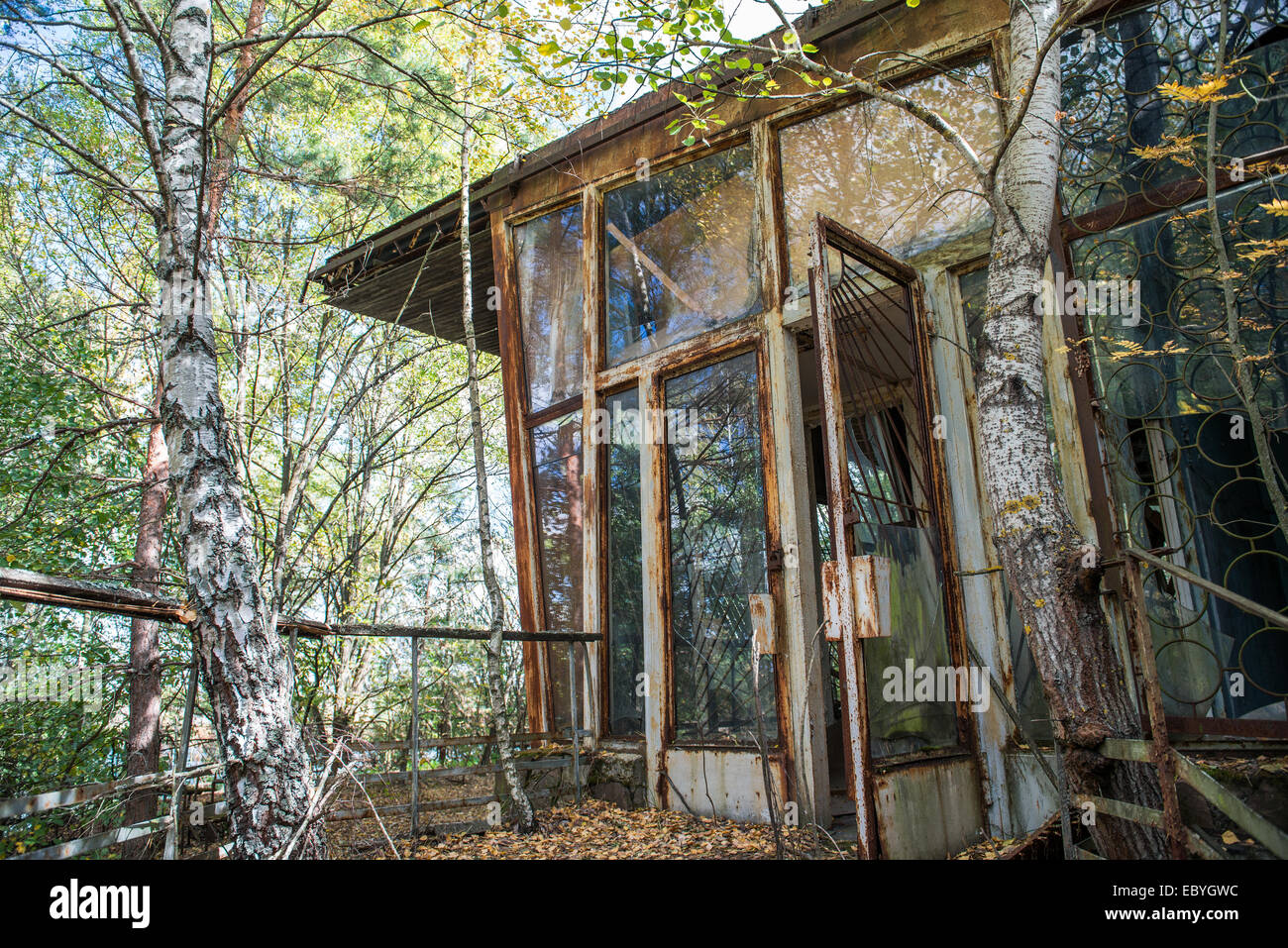 famous Cafe "Pripyat" in Pripyat abandoned city, Chernobyl Exclusion ...